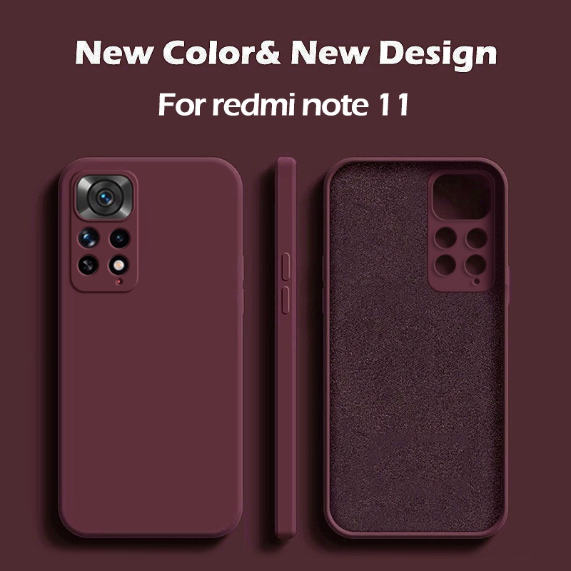 Redmi Nota 11 11s Pro Note11 plus 5g Capa Original Quadrada Flexível De Silicone Líquido Para ...