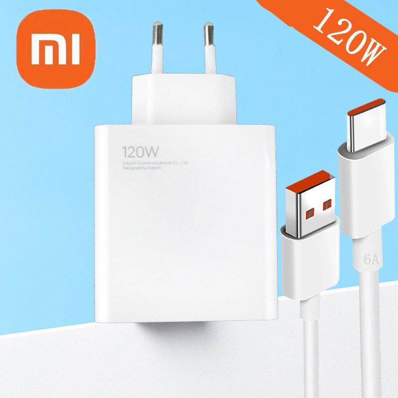 Original Xiaomi Mi 12 Pro 120W Adaptador De Carga Rápida Turbo 6A Usb ...