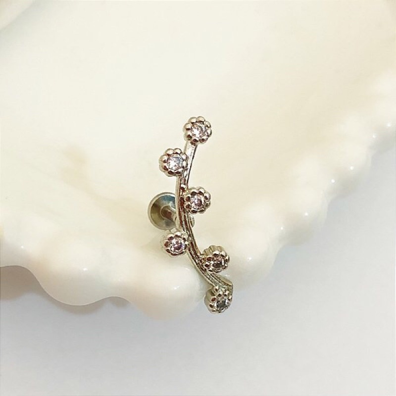Piercing helix Cluster floral | Shopee Brasil