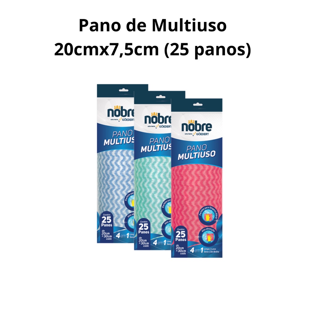 Rolo de Pano Multiuso c/25 panos para limpeza (Rolinho) | Shopee Brasil