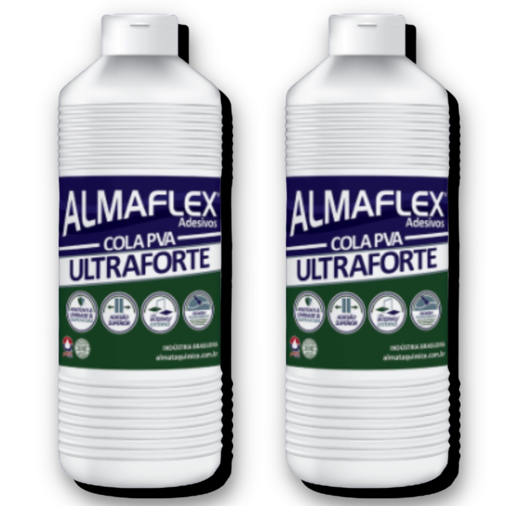 2 kg de Cola Branca Resistente a Umidade 993 Ultra Forte Almaflex ...