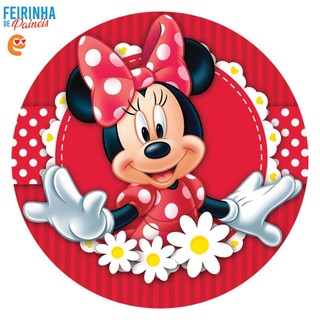 Painel Redondo de Festa Sublimado Feirinha Barbie Minnie Harry Potter ...