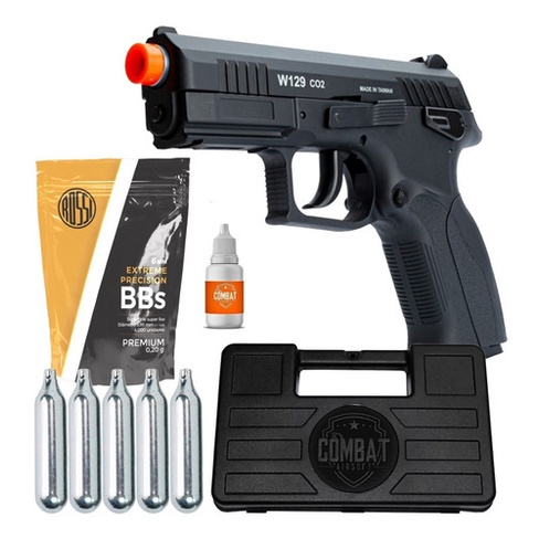 Pistola Airsoft Wingun Cz300 W129 Blowback Slide Metal + Maleta + 4000 ...