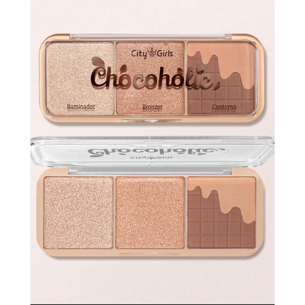 Iluminador, Bronzer e Contorno - Chocoholic City Girls | Shopee Brasil
