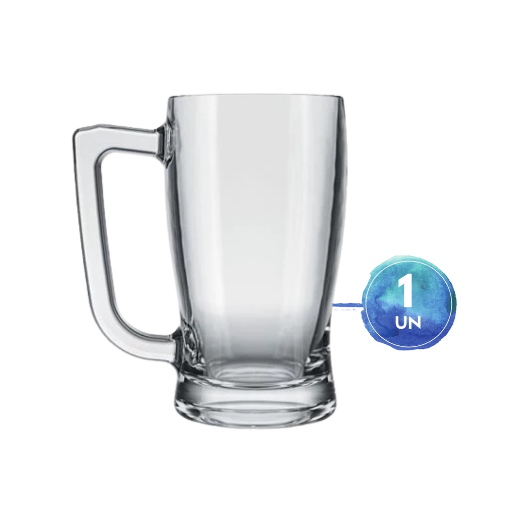 CANECA DE CERVEJA TABERNA VIDRO GROSSO 340 ML 1 UN PREMIUM | Shopee Brasil