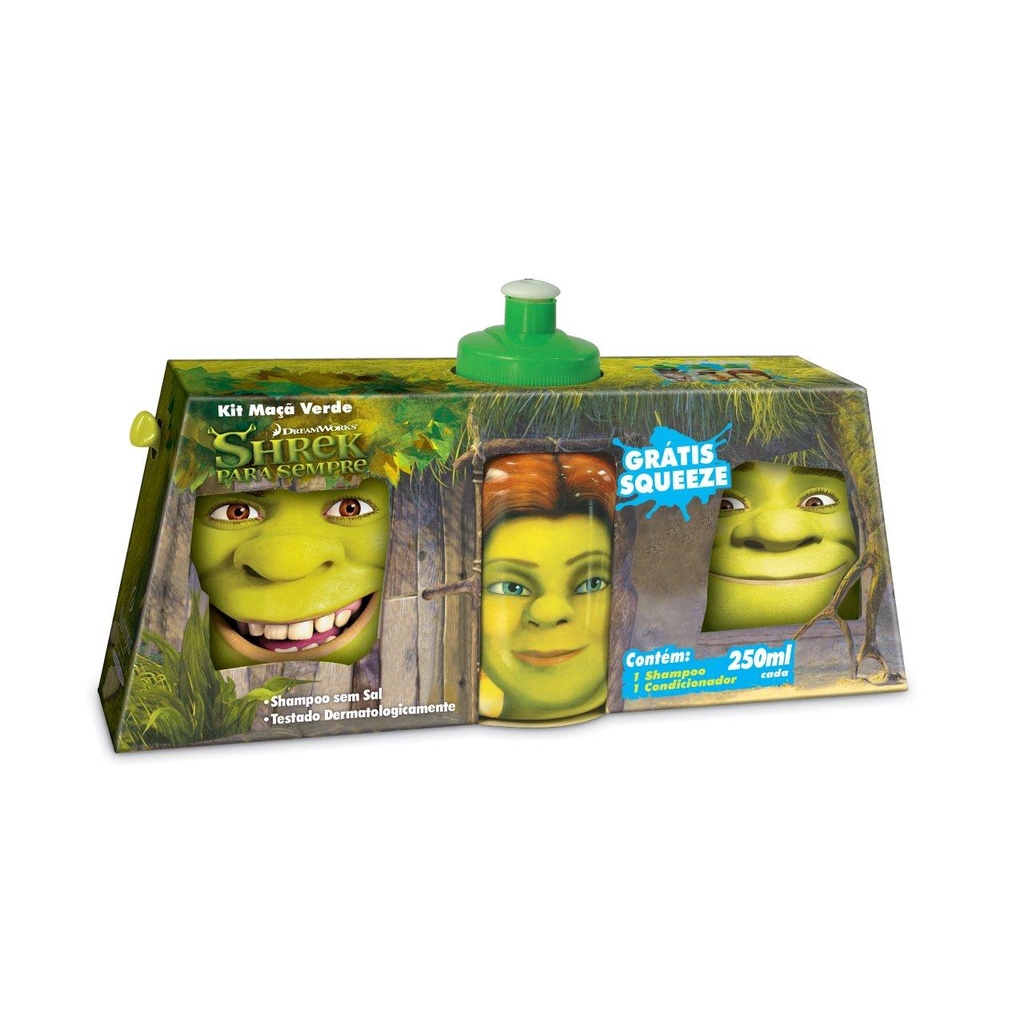 Kit Shrek - 2 Shampoo 3 Em 1 250Ml + Squeeze | Shopee Brasil