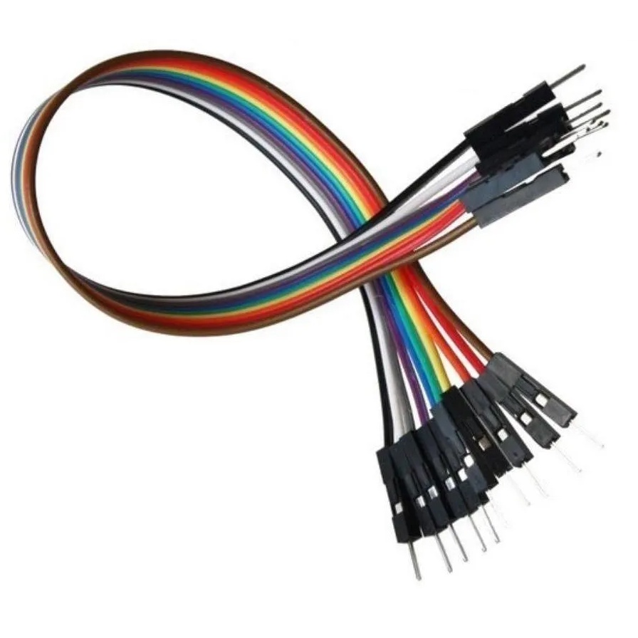 10 fios de Jumper Macho x Macho ou Femea Fêmea 20cm Para Arduino, Esp ...