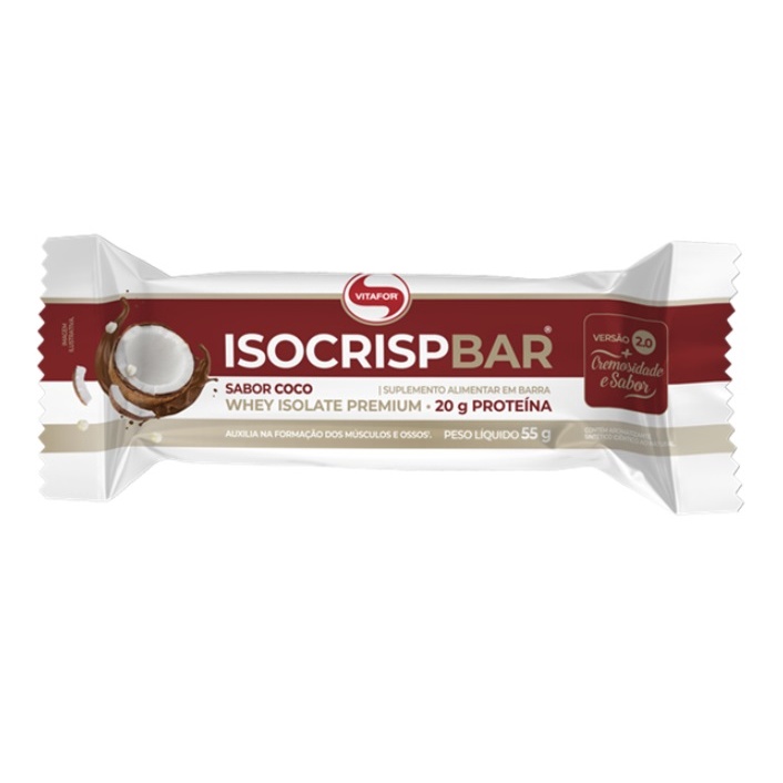 Iso Crisp Bar (55g) - VitaFor - Coco | Shopee Brasil