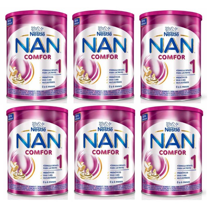 formula Nan confor 1 caixa com 6 und de 800ml cada | Shopee Brasil