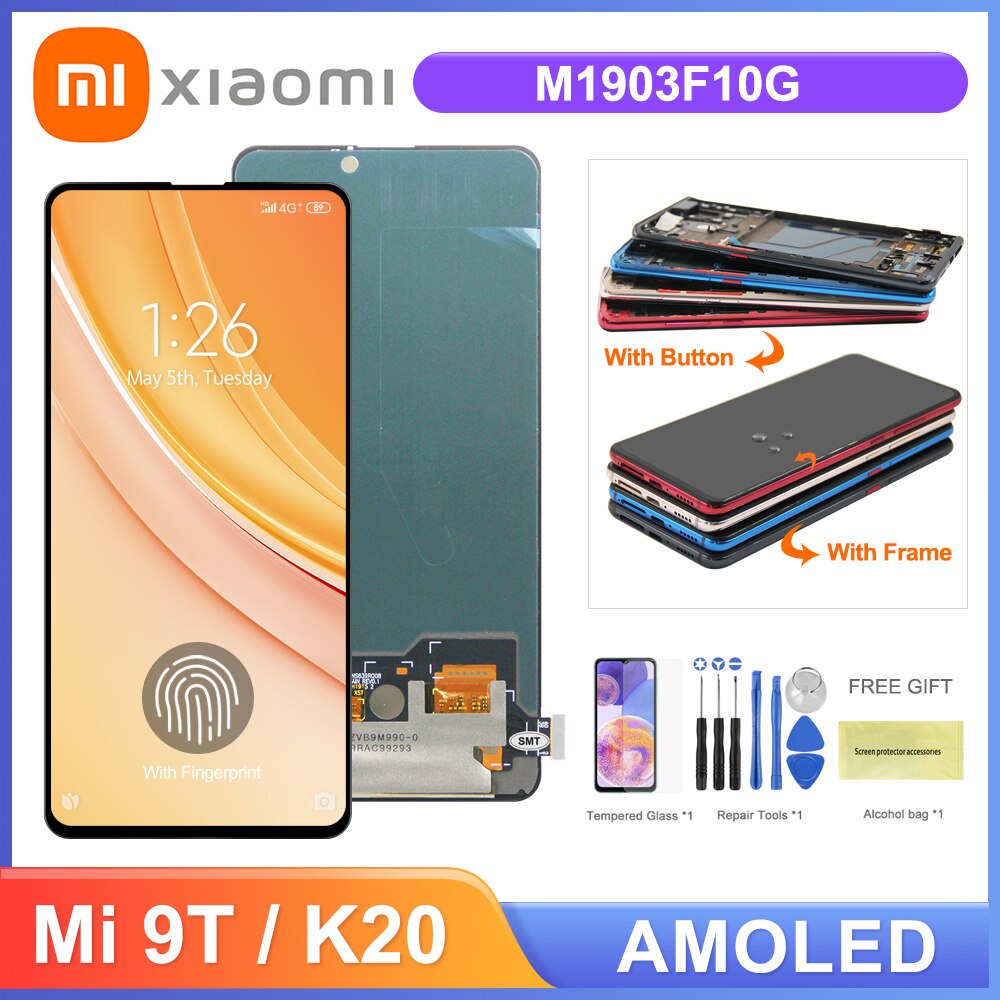 * Original * Tela De Exibição Super Amoled Mi 9T/Pro Para Xiaomi Redmi ...