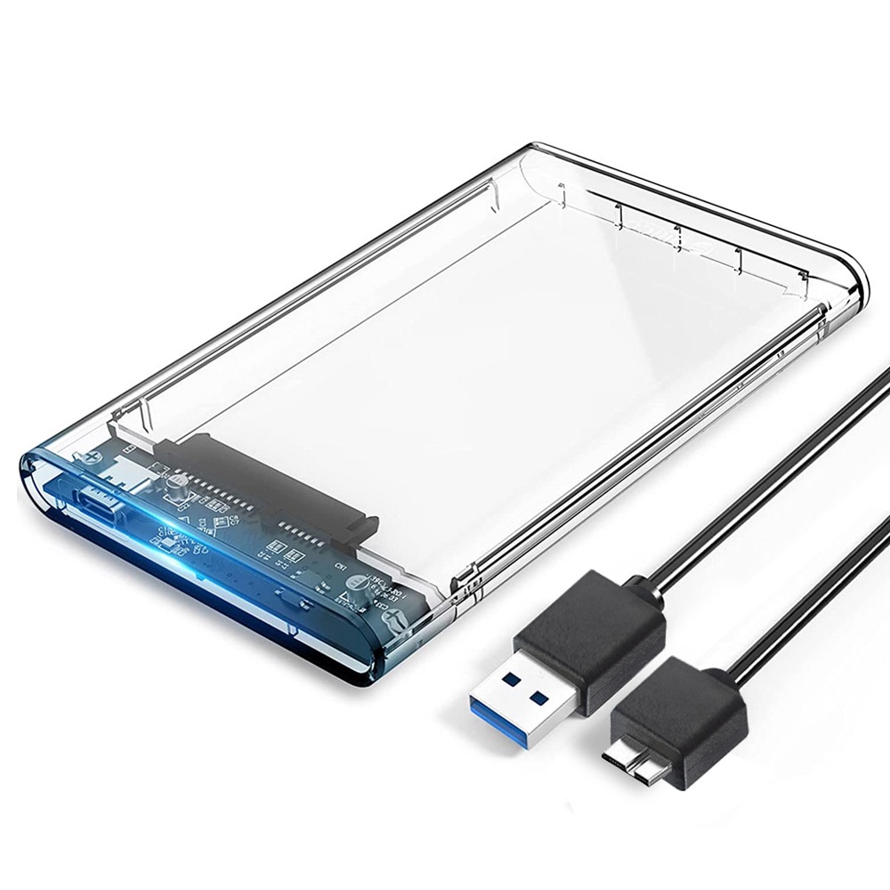 Case HD Externo 2.5 Notebook USB 3.0 Capinha Transparente SSD | Shopee ...