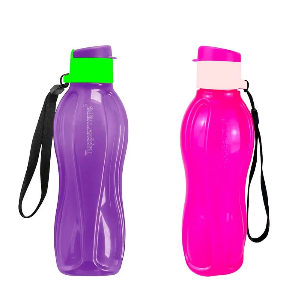 Garrafa Tupperware Eco Tupper Plus 500ml Rosa + Roxo Fluxo | Shopee Brasil