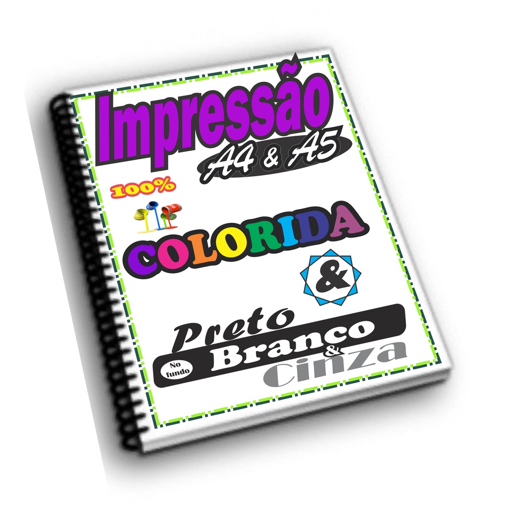 Impressão de 1 Apostila de 300 Páginas Encadernada Impressa em Frente e ...