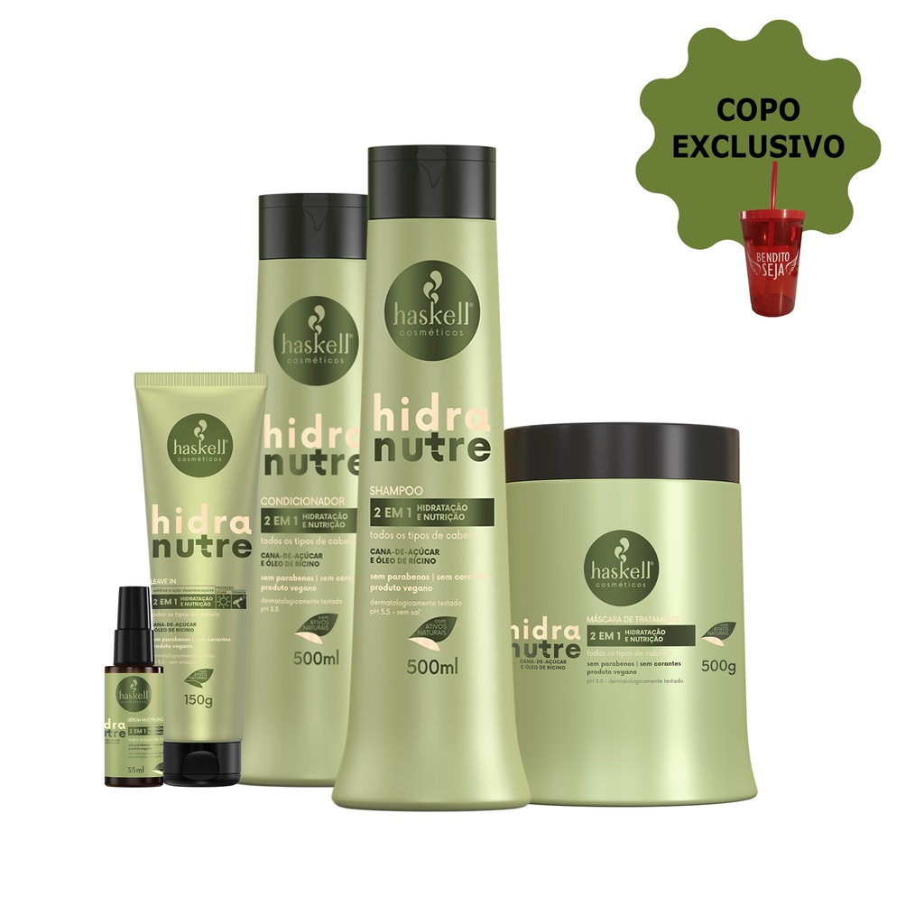 Kit Haskell Hidranutre 500ml | Shopee Brasil