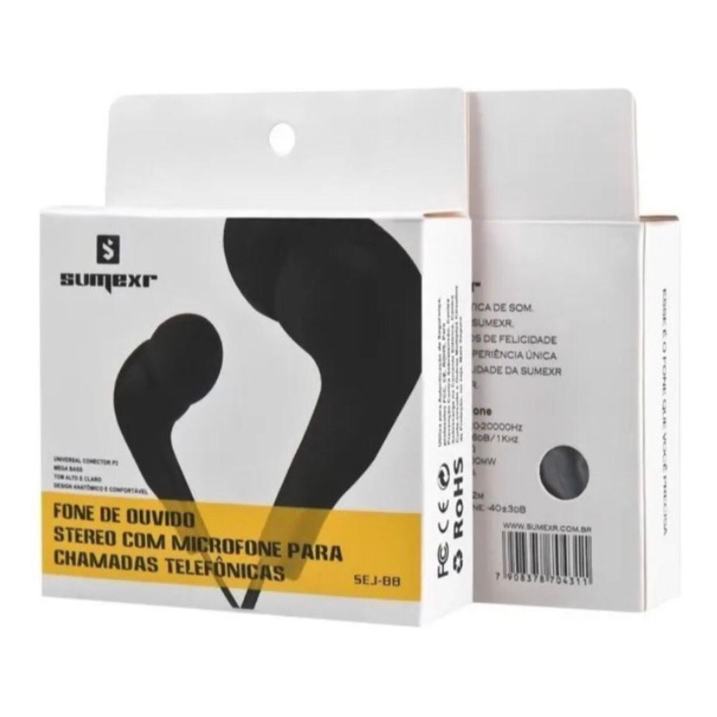 Fone de Ouvido com Microfone com Alta Qualidade | Shopee Brasil