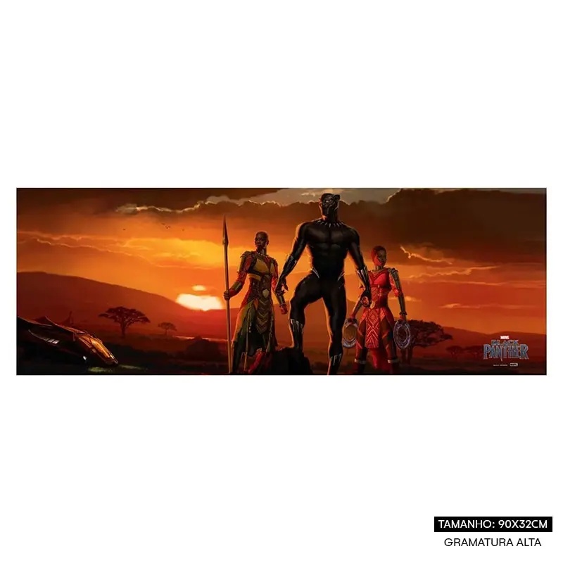 Poster Pantera Negra Wakanda Marvel - 90cmx32cm - Licenciado | Shopee ...