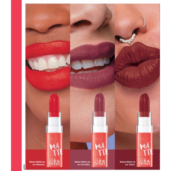 Batom Matte Avon Color Trend FPS15 | Shopee Brasil