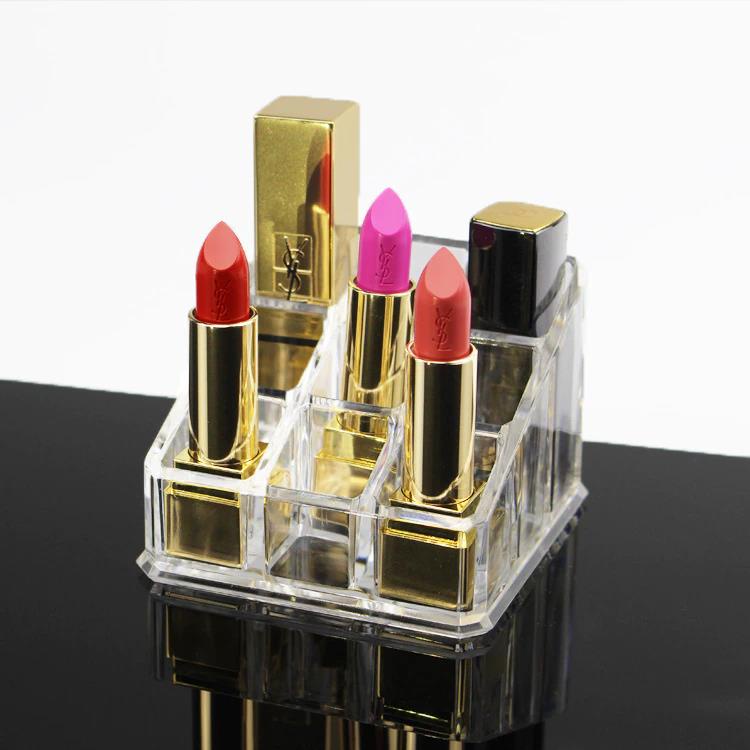 Suporte Organizador De Acrílico P/ 9 Batons Batom Maquiagem - A PRONTA ...