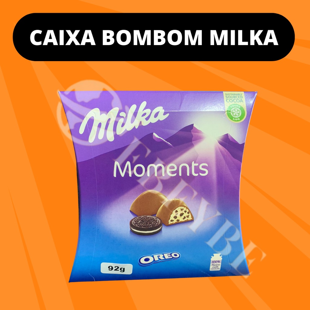 Caixa Bombons Chocolate Milka Moments Oreo 92G - Importado | Shopee Brasil