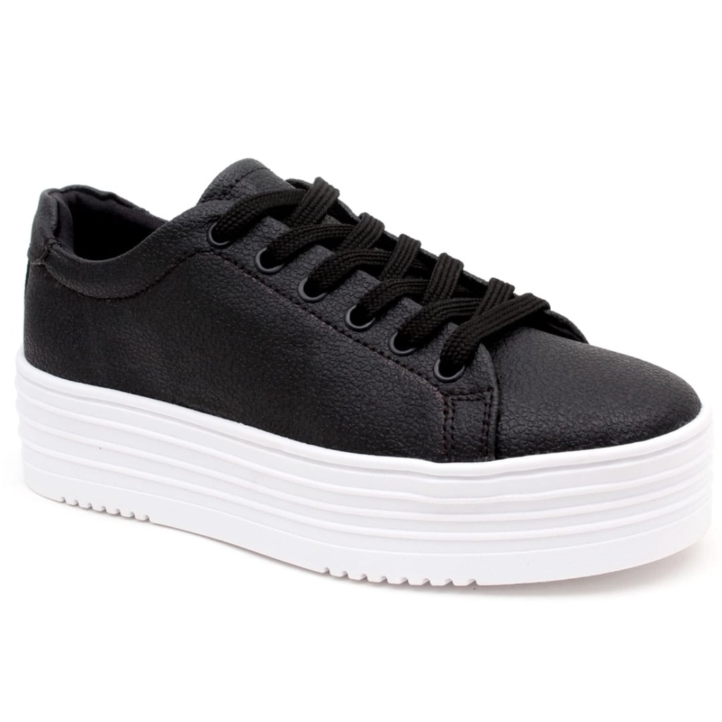 Tenis Plataforma Feminino Branco Sola Alta Fashion Blogueira | Shopee Brasil