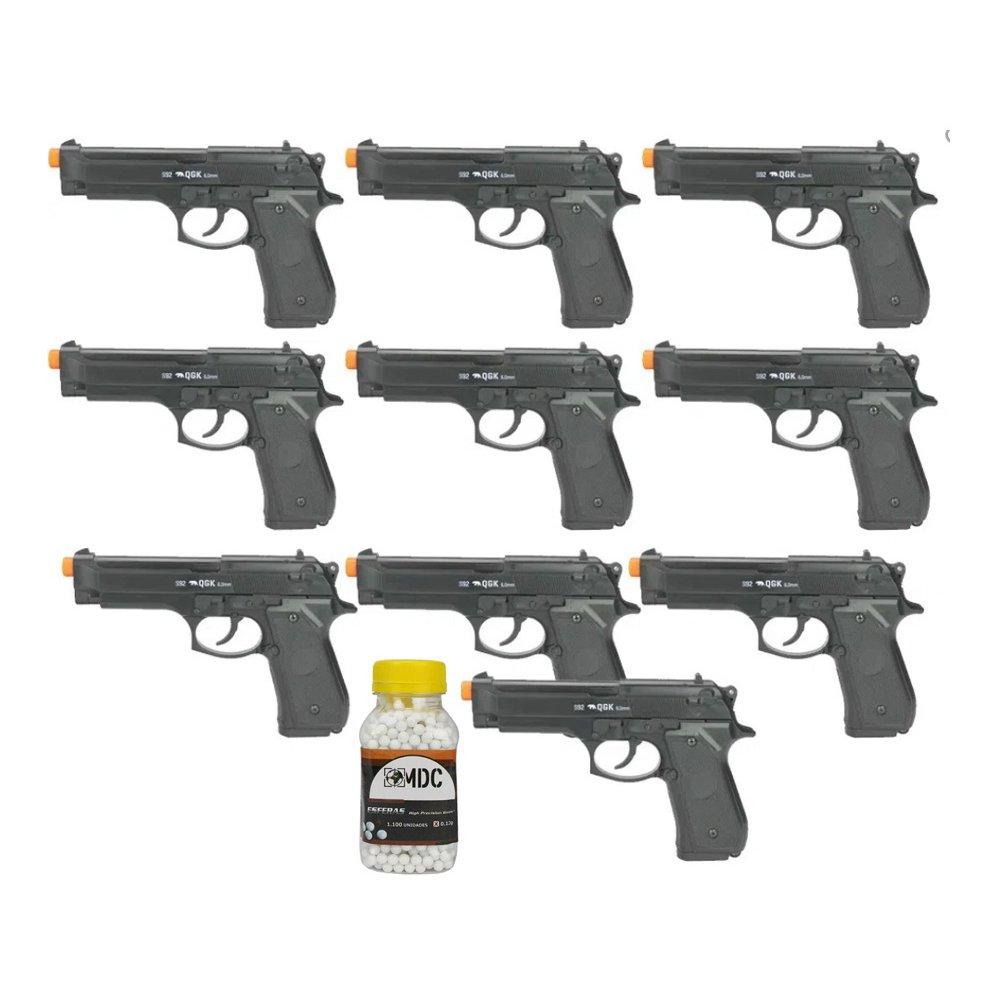 KIt Atacado 10 Pistola de Airsoft Beretta M92 S92 Spring | Shopee Brasil