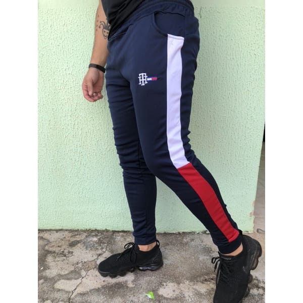 CALÇA TOMMY JOGGER MASCULINO CALÇA MOLETOM APERTADA NA PERNA | Shopee ...