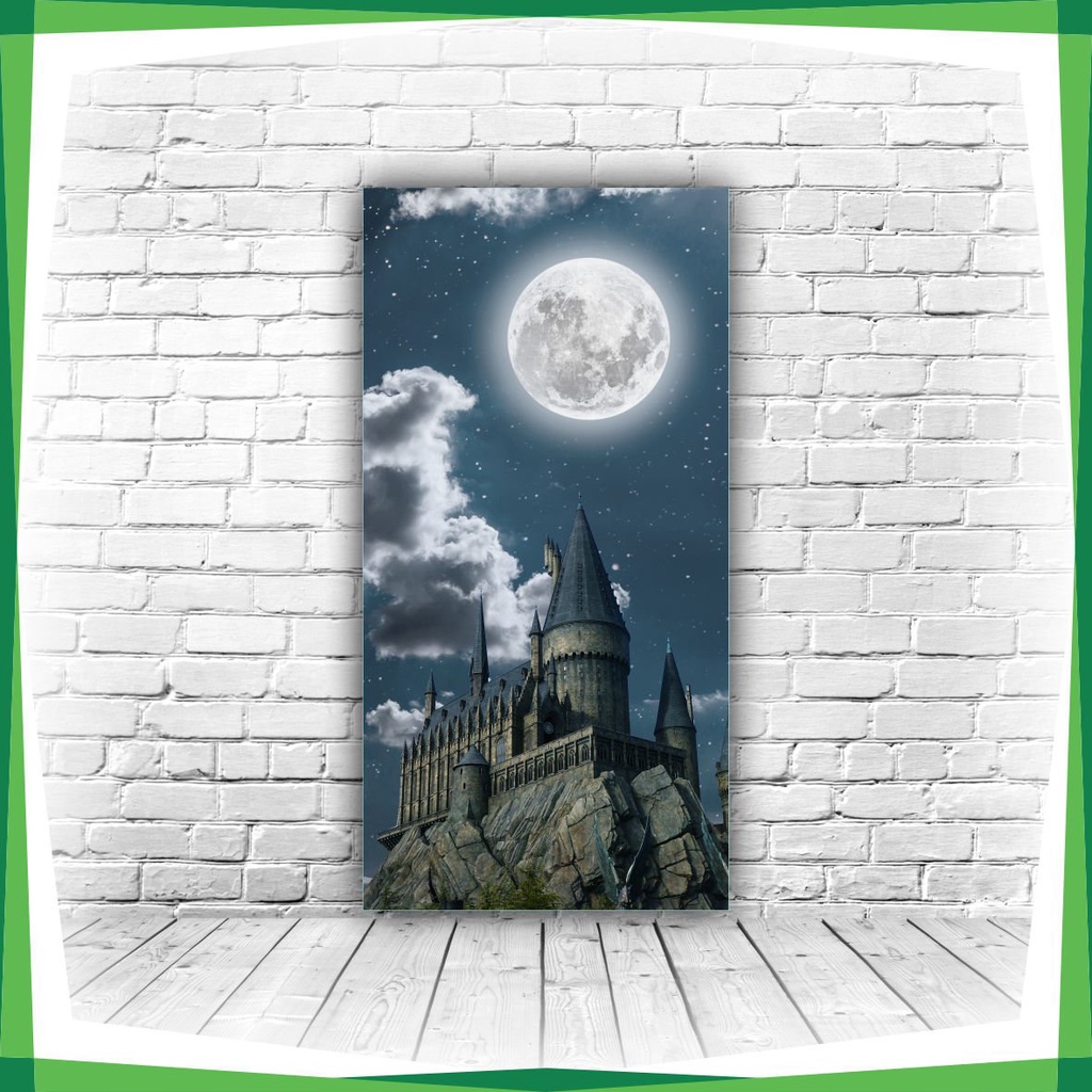 Lateral Reto Harry Potter Castelo Noite | Shopee Brasil