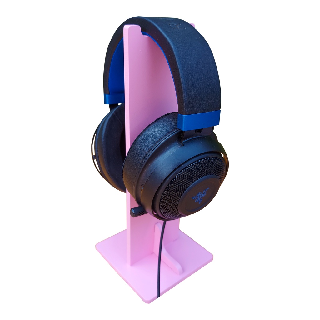 Suporte para Headset / Headphone / Fone de Ouvido em MDF e Suporte de ... Suporte para Headset / Headphone / Fone de Ouvido em MDF e Suporte de ...