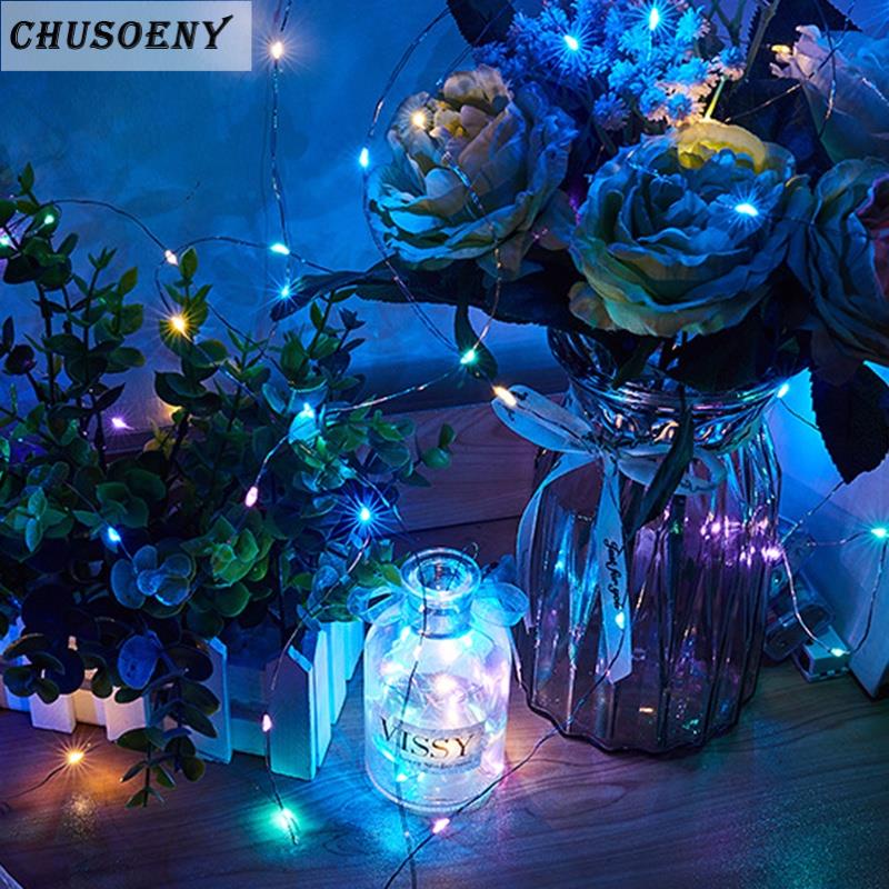 Fio De Led Fio Fada Prata Cordão De Luzes Natal E Festa Luzes De ...