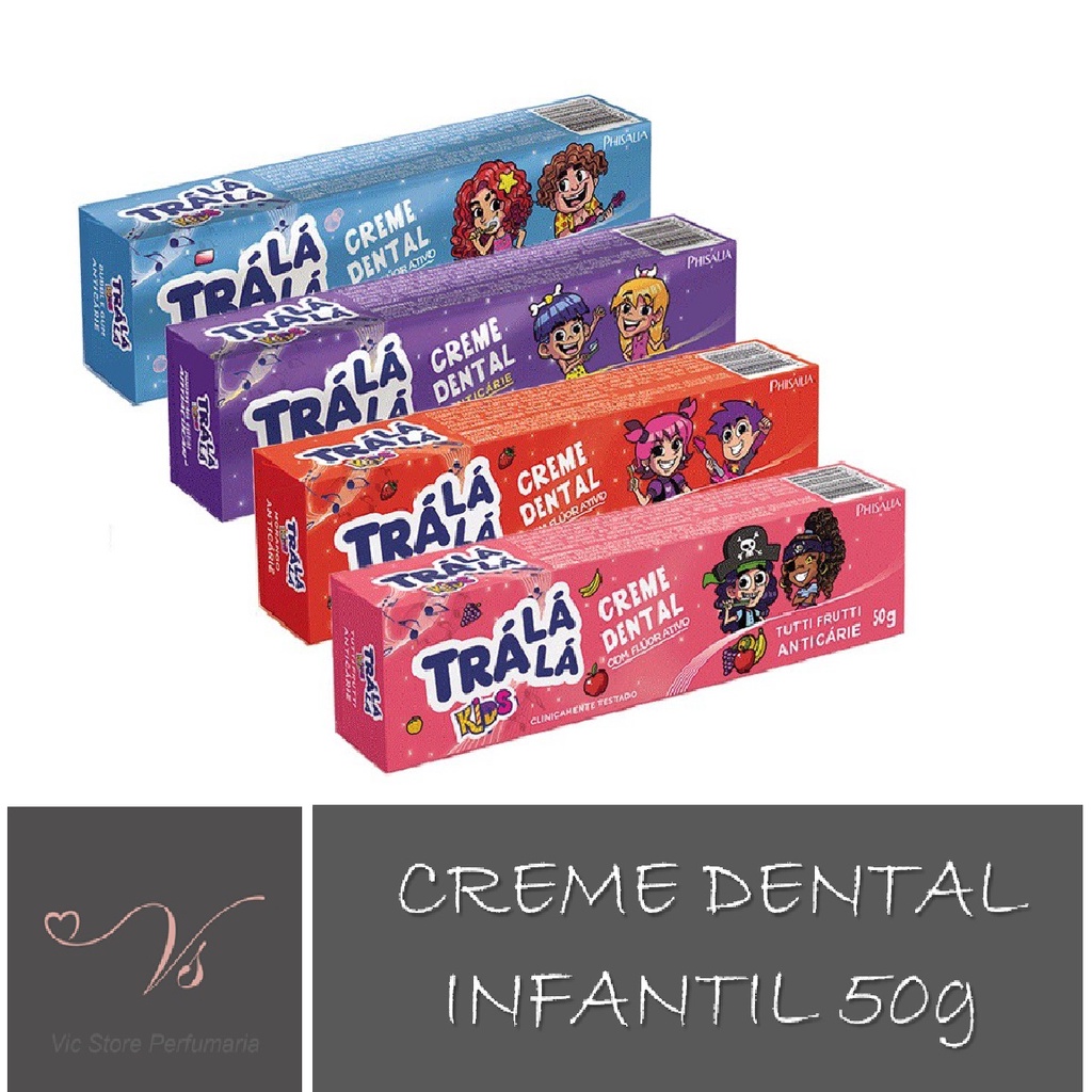 Creme Dental Tra La La Kids - Variedades (50g) | Shopee Brasil