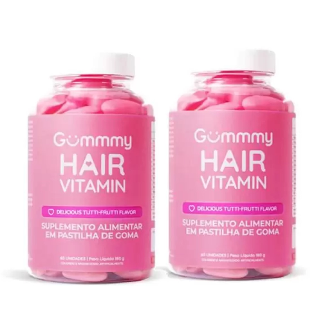 Kit 2 Gummy Hair Vitamin Suplemento Original Gomas 60 Gomas | Shopee Brasil