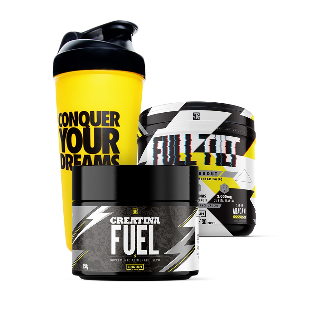 Kit Creatina Fuel Monohidratada 150g + Pré Treino Full Tilt ...