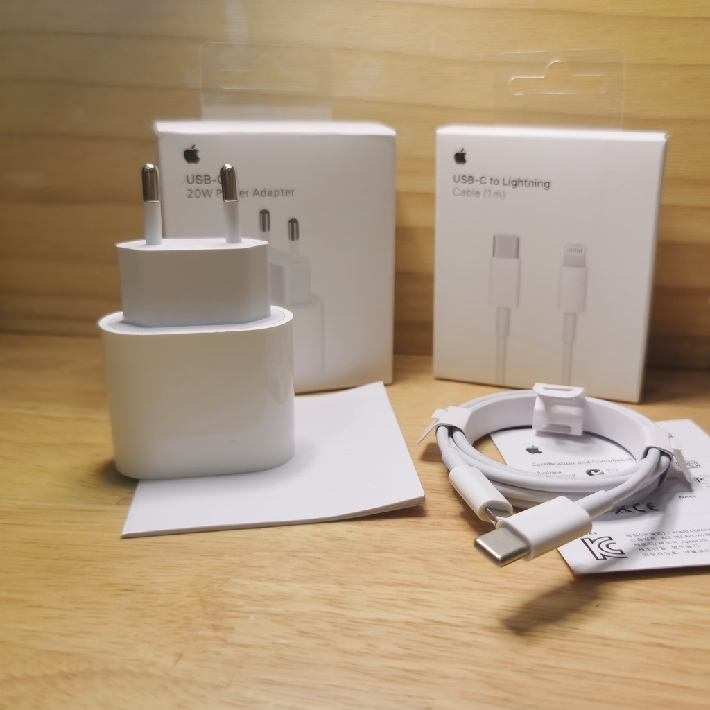 Adaptador De Energia Original PD 20W Plug Ue Carregador Rápido Com Cabo ...