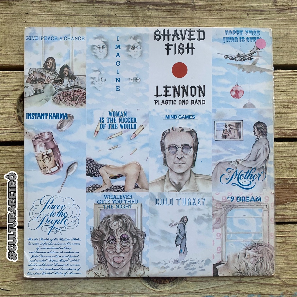 LP SHAVED FISH JOHN LENNON 1985 APPLE ( EXCELENTE/ ENCARTE) | Shopee Brasil