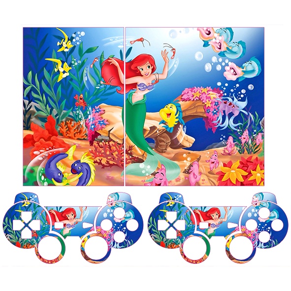 Skin Adesiva PS2 Slim - Ariel A Pequena Sereia | Shopee Brasil