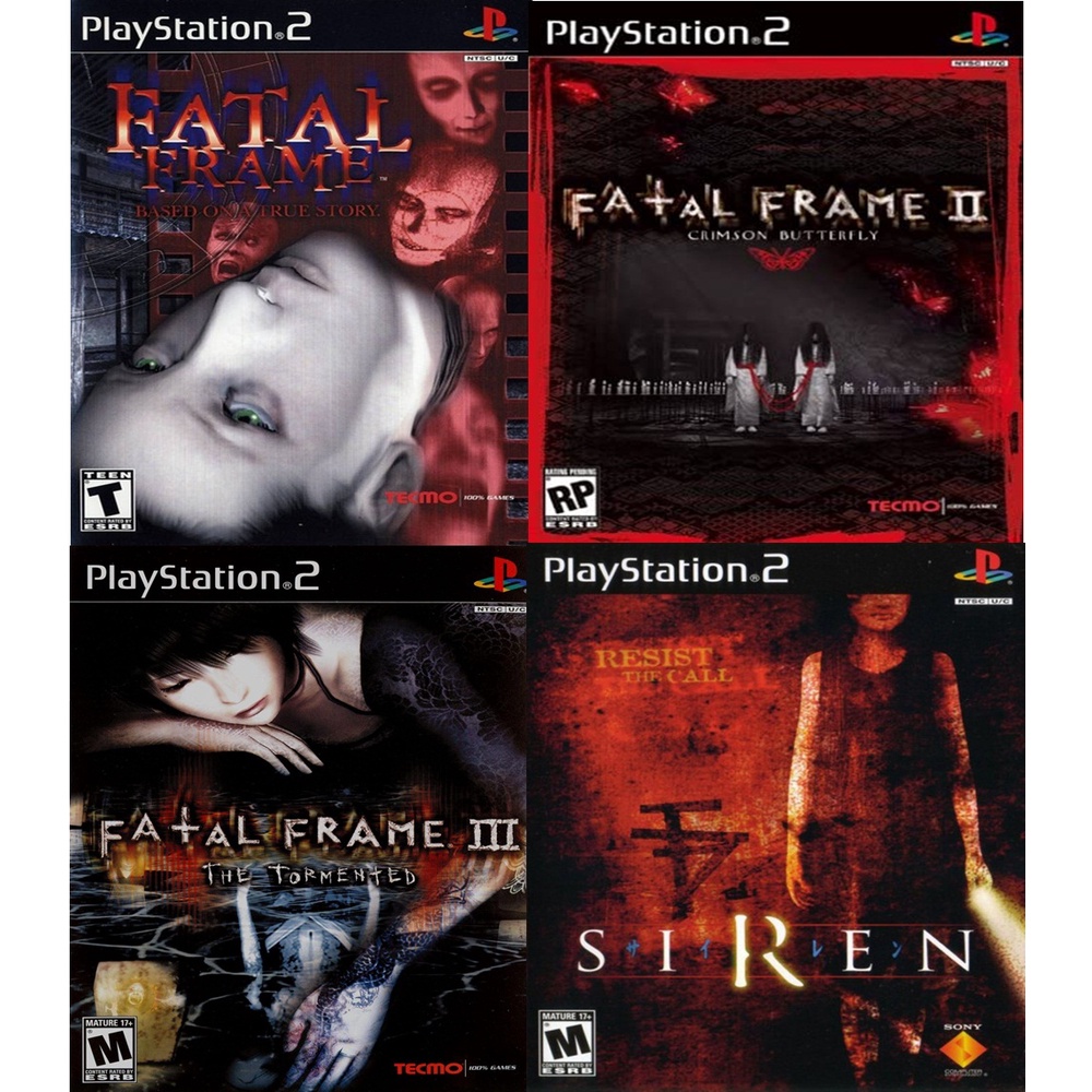 Kit Fatal Frame Collection + Siren com 4 Jogos (PS2) | Shopee Brasil