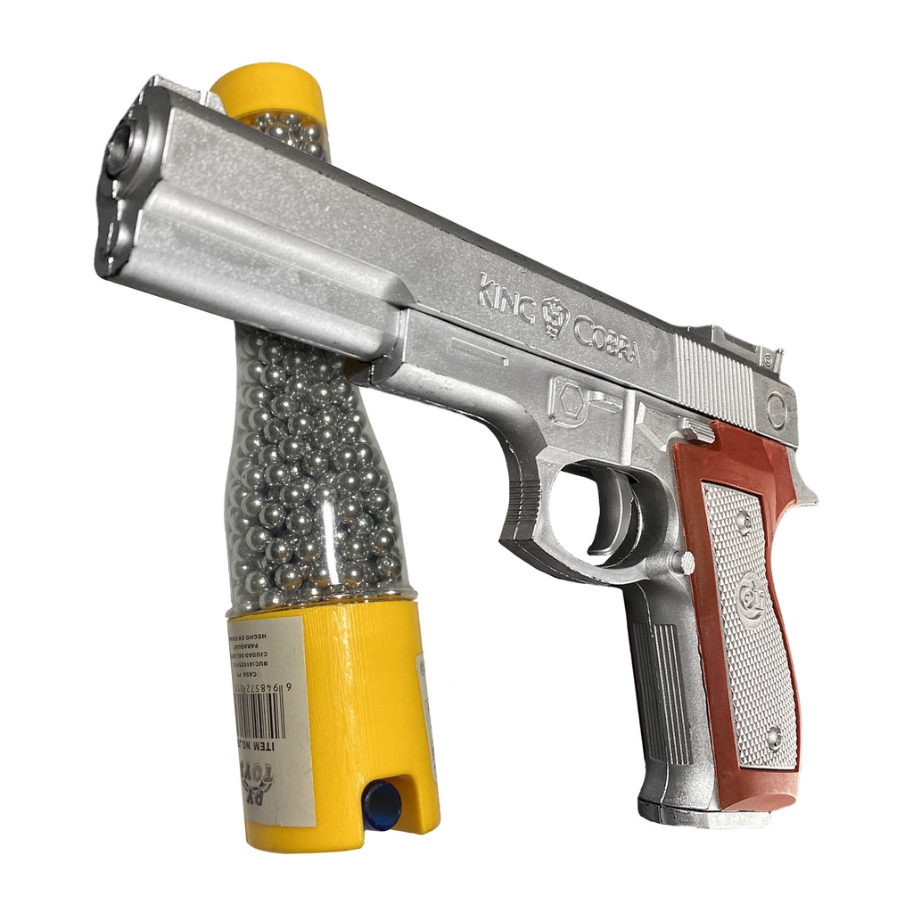 Kit Arminha Arma Pistola Airsoft + 1000 BBs 6mm - Escorrega o Preço