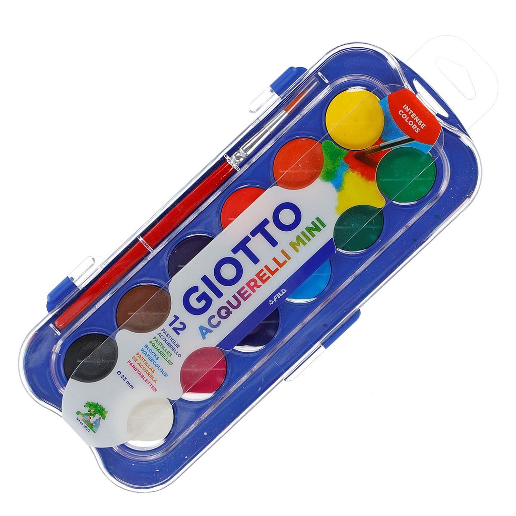 Aquarela Giotto Mini 12 Cores | Shopee Brasil