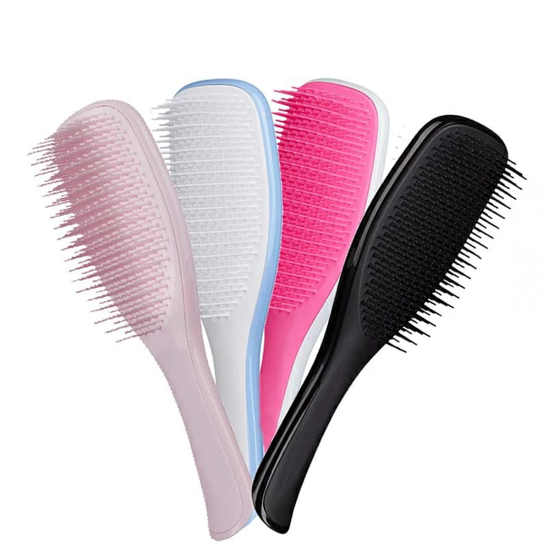 Escova Luxo Raquete Cerdas De Silicone Ideal Para Cabelo com Mega Hair ...