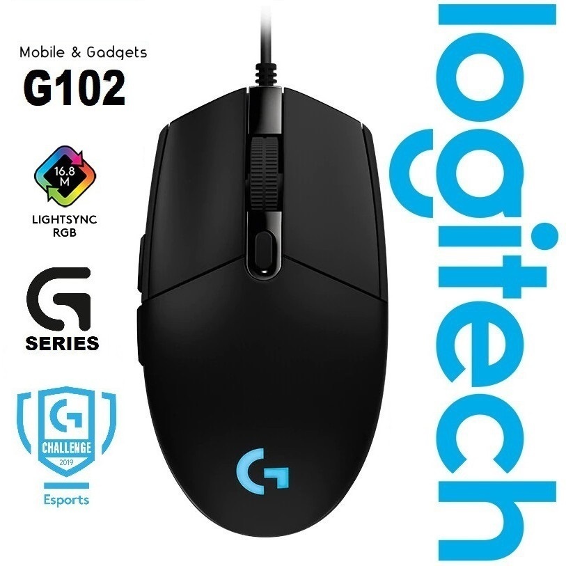 Logitech G102 Rato Para Jogos USB Lightsync Com Fio Óptico PRODIGY 8000DPI NPCW Gamer - Desconto ...
