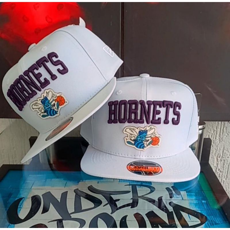 Boné Charlotte hornets NBA branco aba reta snapback | Shopee Brasil