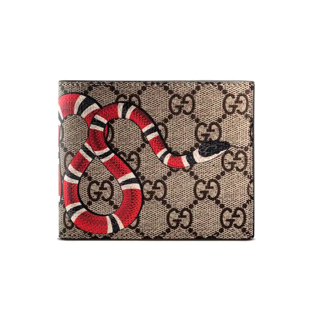 Carteira Masculina Gucci Estampa de Cobra Bege Importada linha Premium ...