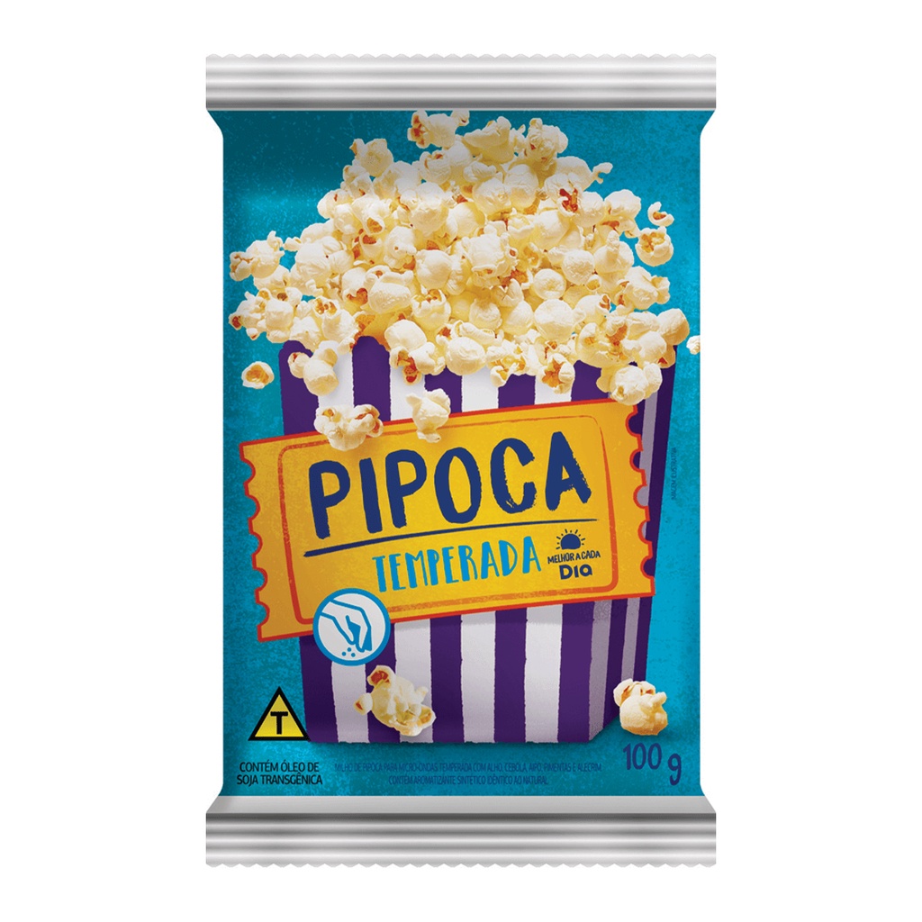 Pipoca Temperada Chef Dia 100g - Escorrega o Preço