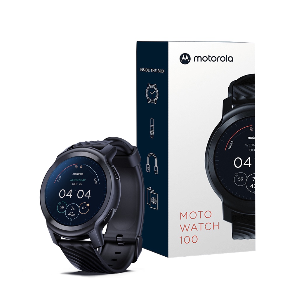 Relógio Smartwatch Moto Watch100 C/ Bluetooth Preto Motorola | Shopee ...