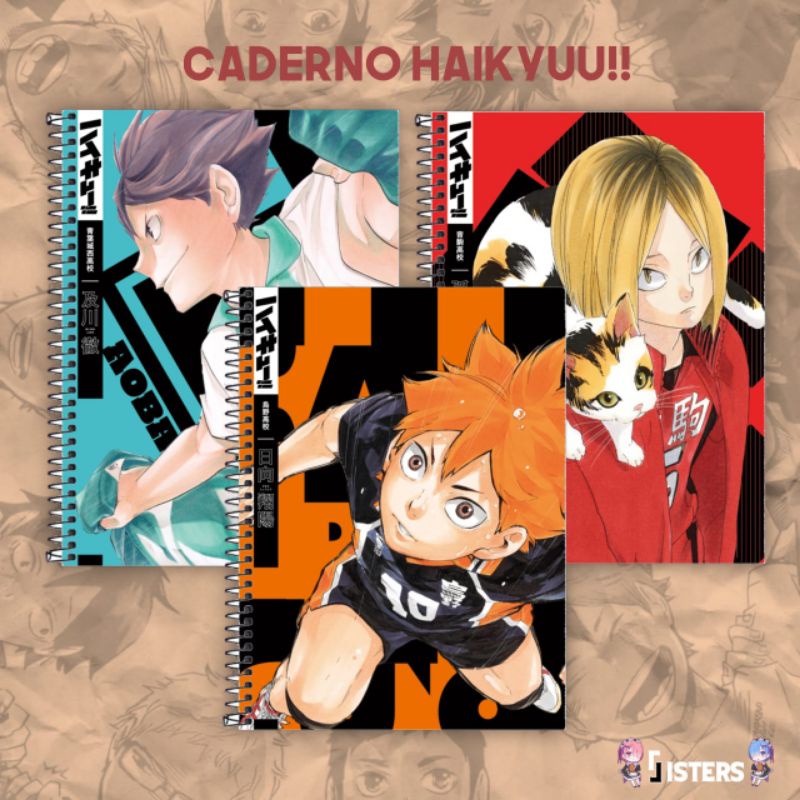 caderno anime haikyuu | Shopee Brasil