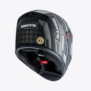 Capacete Moto Bieffe Helmets B12 Strada Preto Fosco Prata | Shopee Brasil