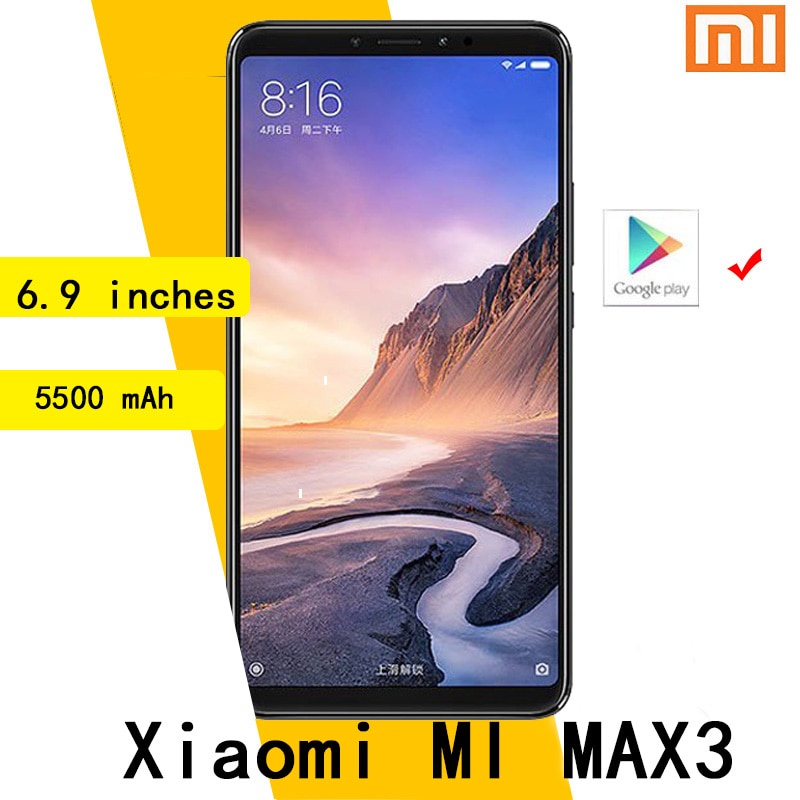 Xiaomi Mi MAX 3 2 1 6,9 Polegadas 4G RAM 64GB ROM Impressão Digital 4G Android Smart Phone Série ...