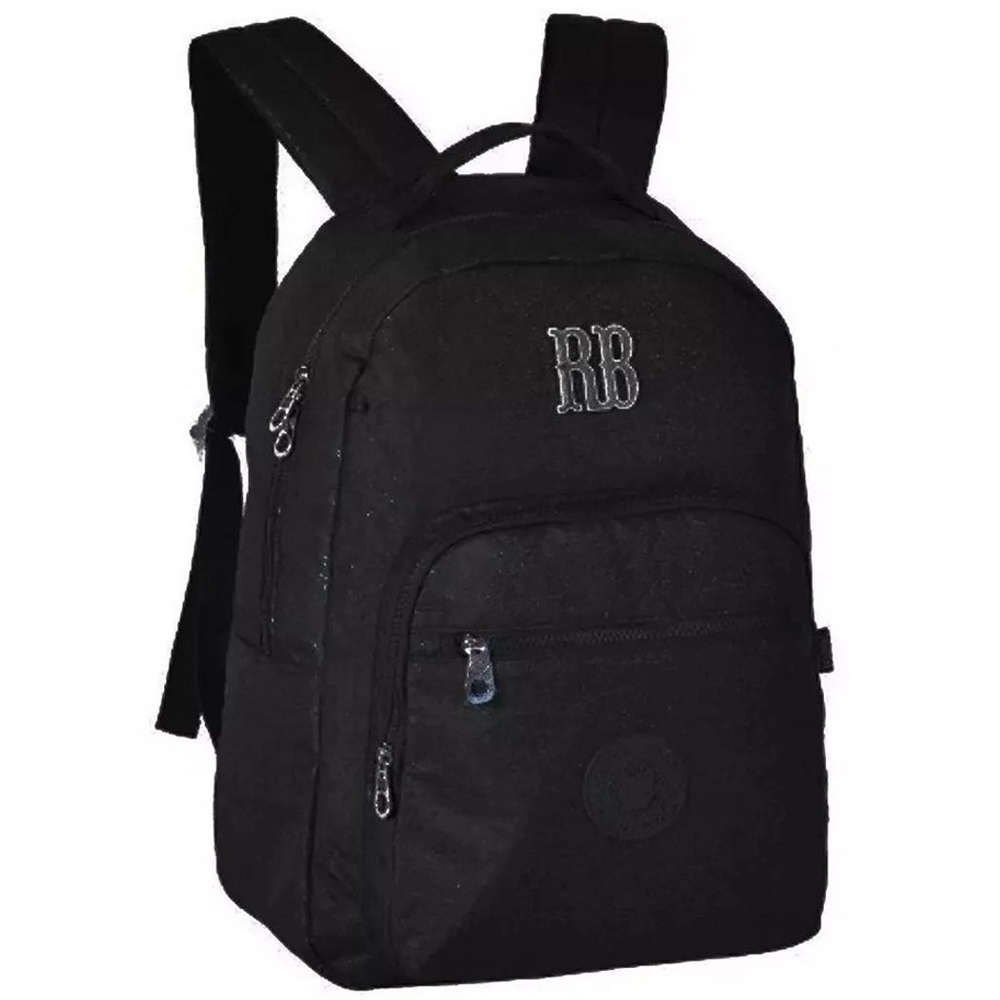 Mochila Feminina Juvenil Rebecca Bonbon Preta Tam G Faculdade Escolar ...