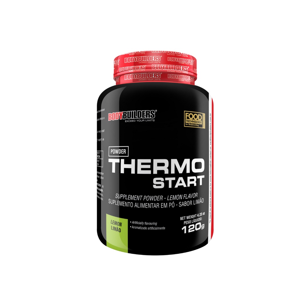 Thermo Start Powder 120 Limão – Bodybuilders - Escorrega o Preço