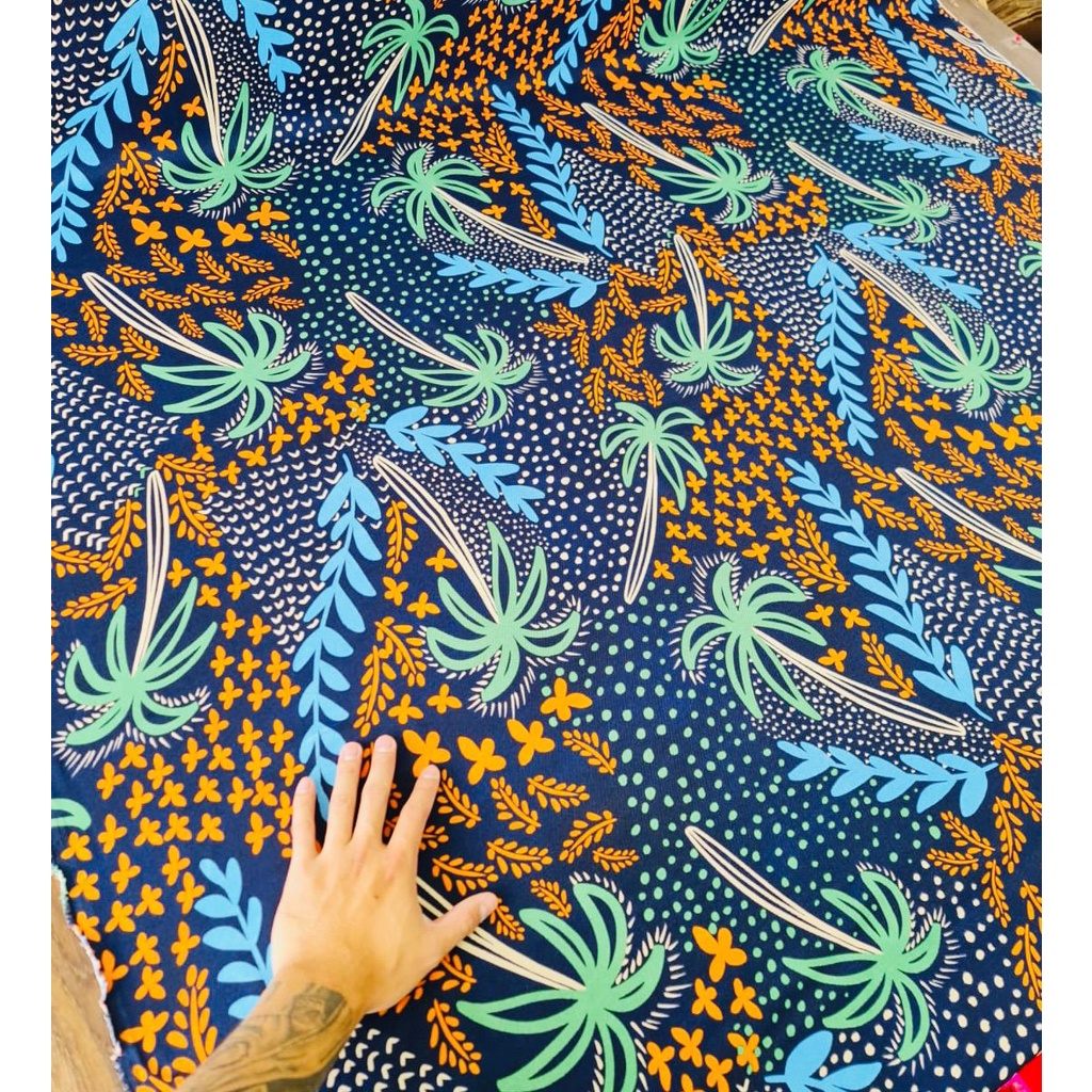 Tecido Estampado Twill Luanda | Shopee Brasil